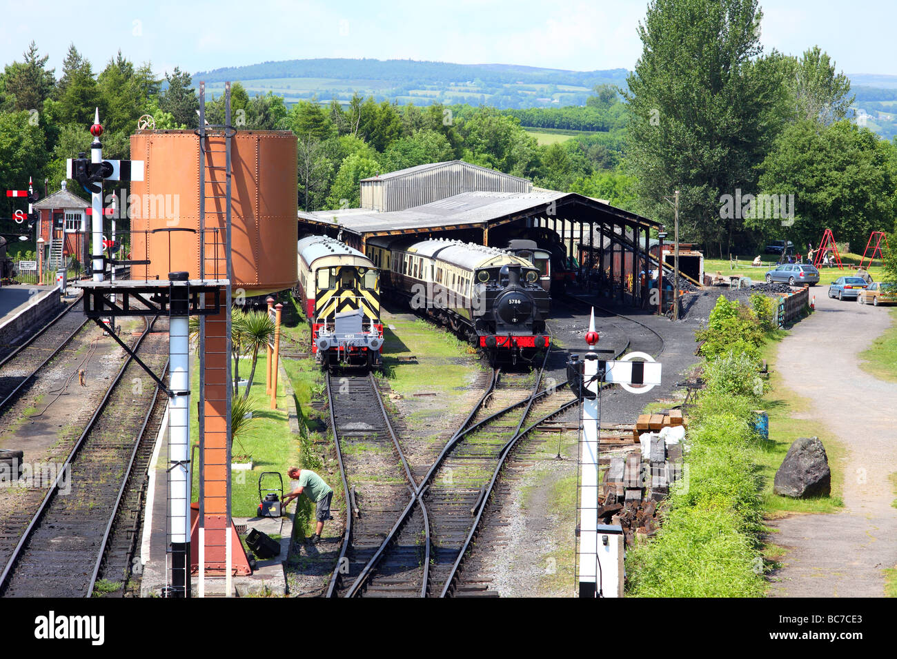 Image taken on the Buckfastleigh - Totnes steam railway, South Devon ... Image taken on the Buckfastleigh - Totnes steam railway, South Devon ...