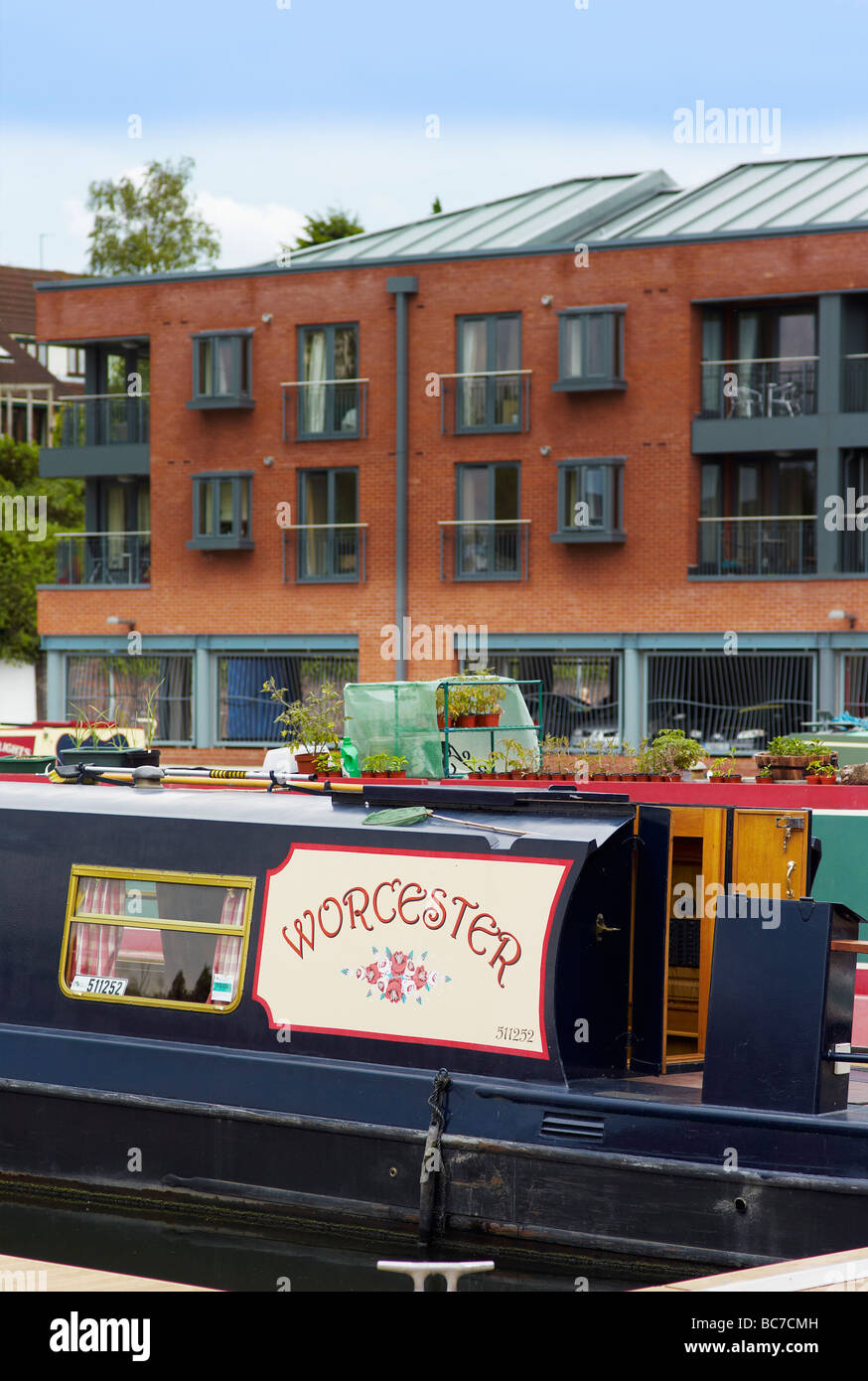 diglis canal bason worcester city worcestershire Stock Photo - Alamy