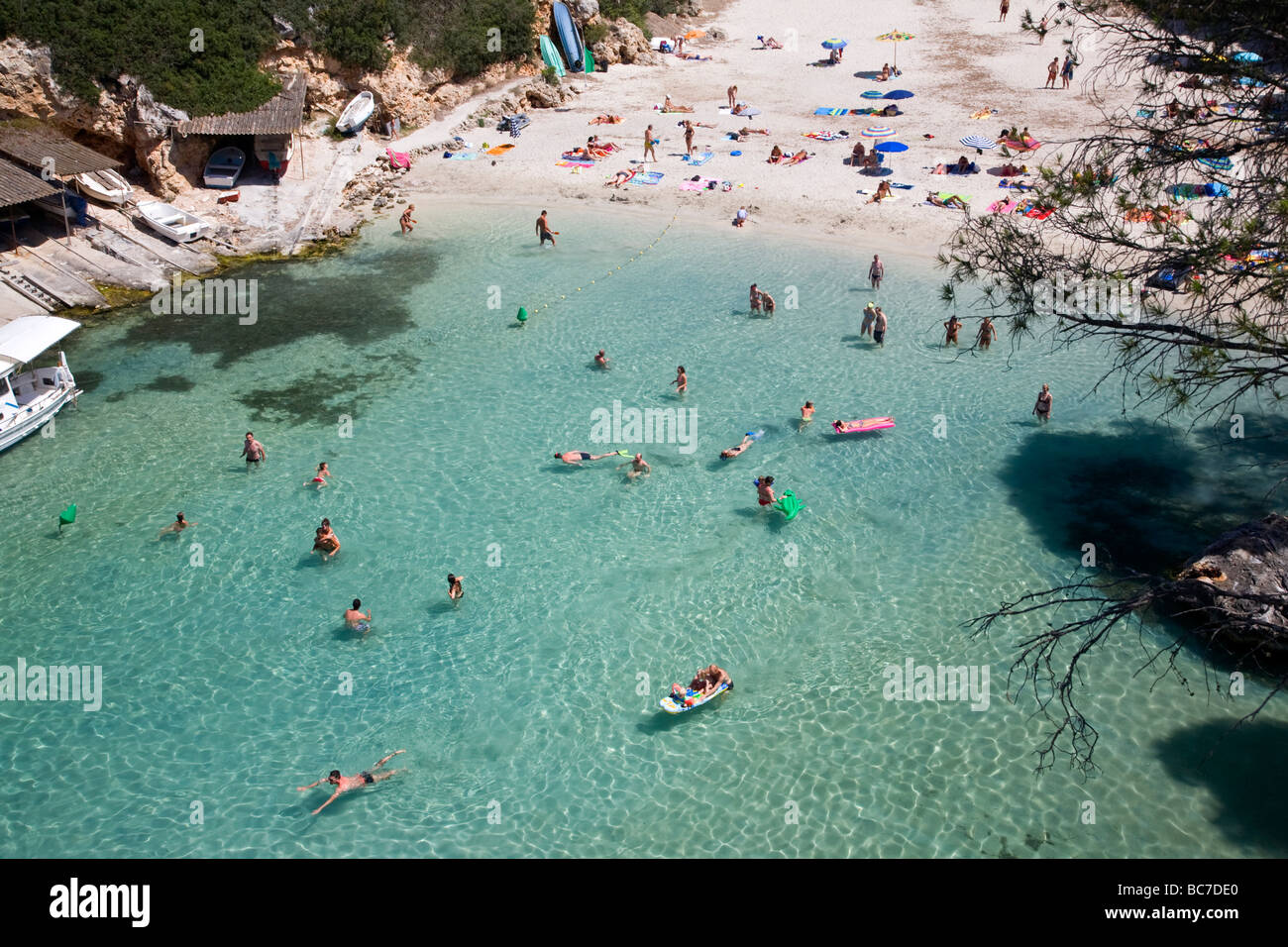 Aerial view people enjoy beach hi-res stock photography and images - Alamy