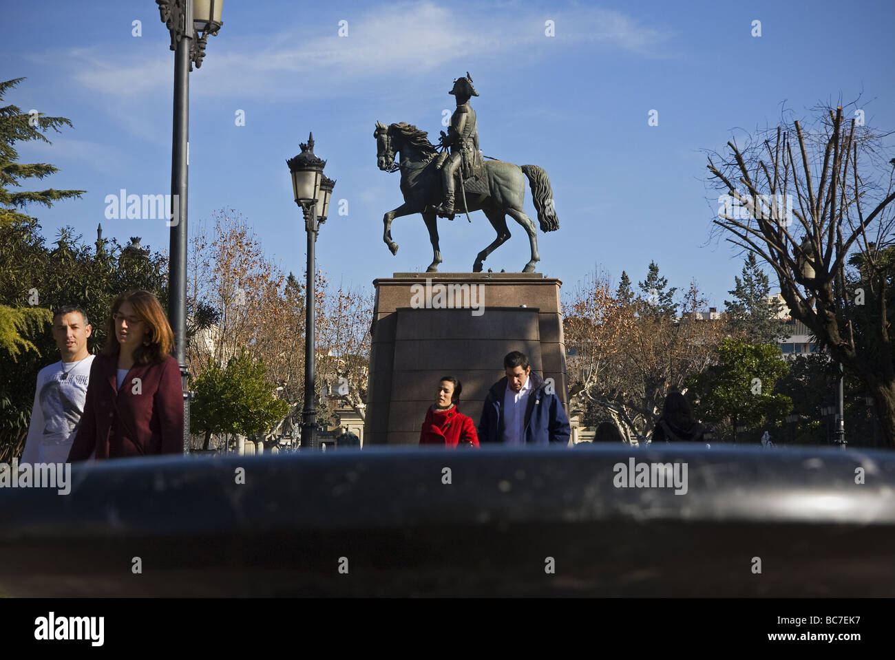 Statue of General Espartero Paseo del Espolón Logroño La Rioja Spain ...
