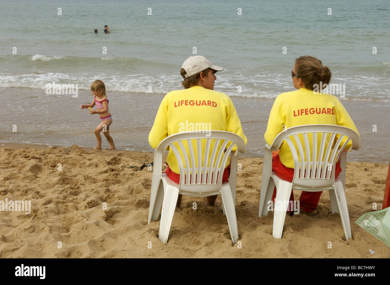 Two male lifeguards hi-res stock photography and images - Alamy