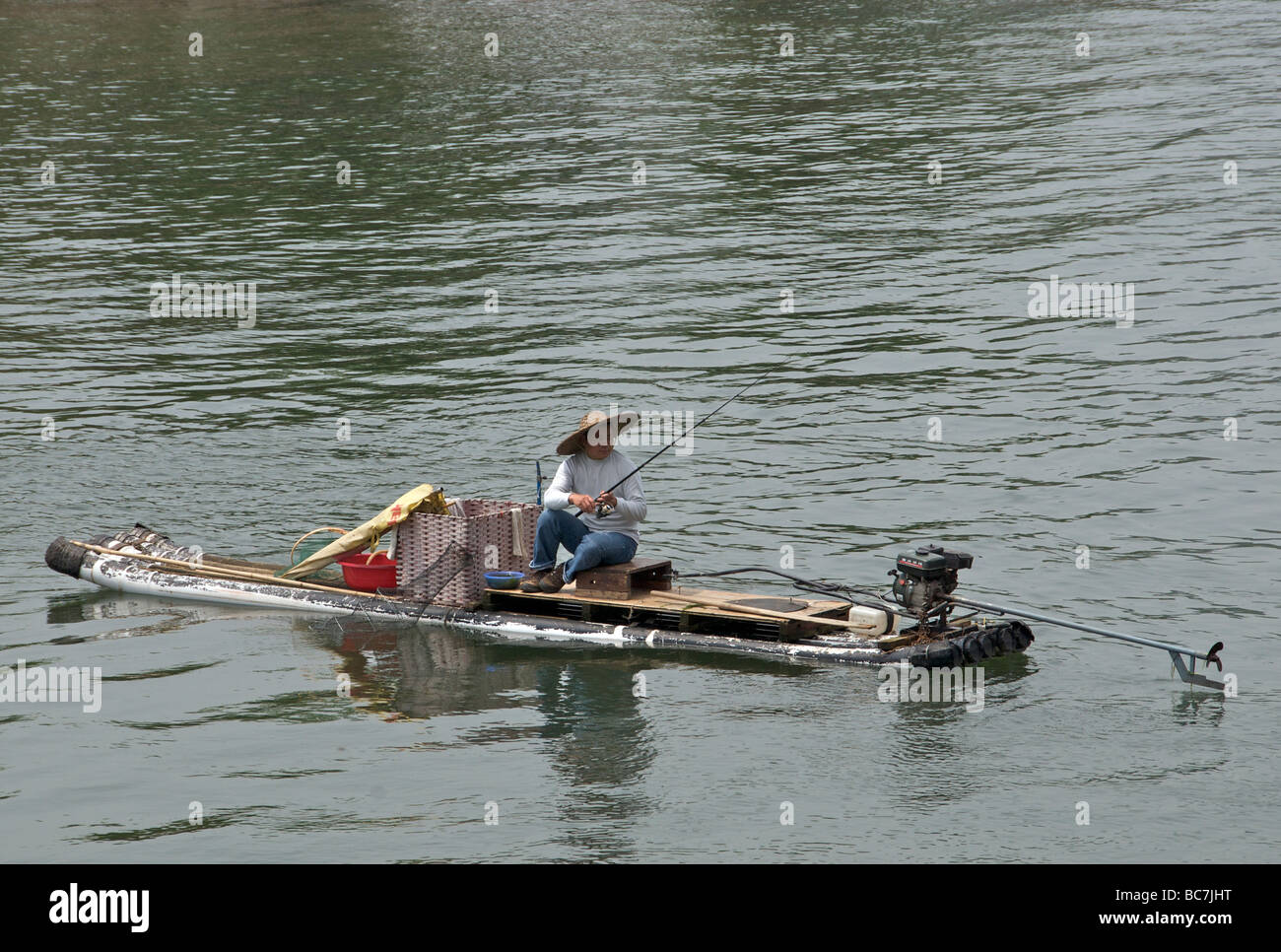 Raft With Outboard Motor High Resolution Stock Photography and Images ...