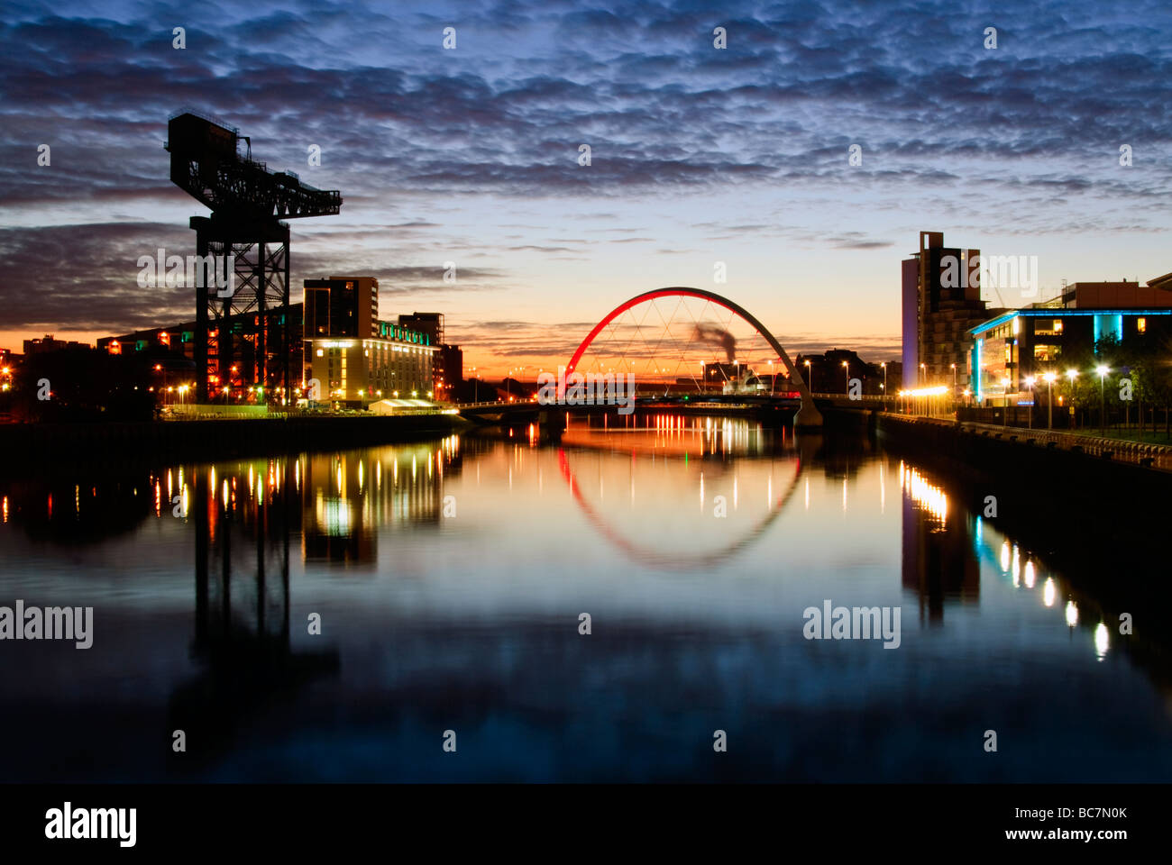 Dawn over the River Clyde Stock Photo - Alamy