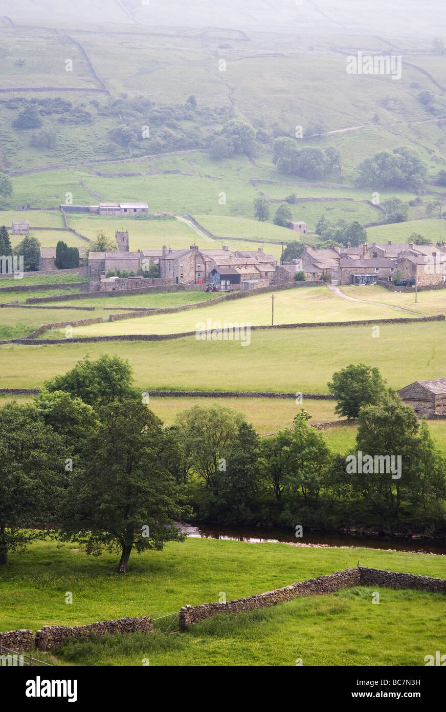 Typical swaledale village hi-res stock photography and images - Alamy