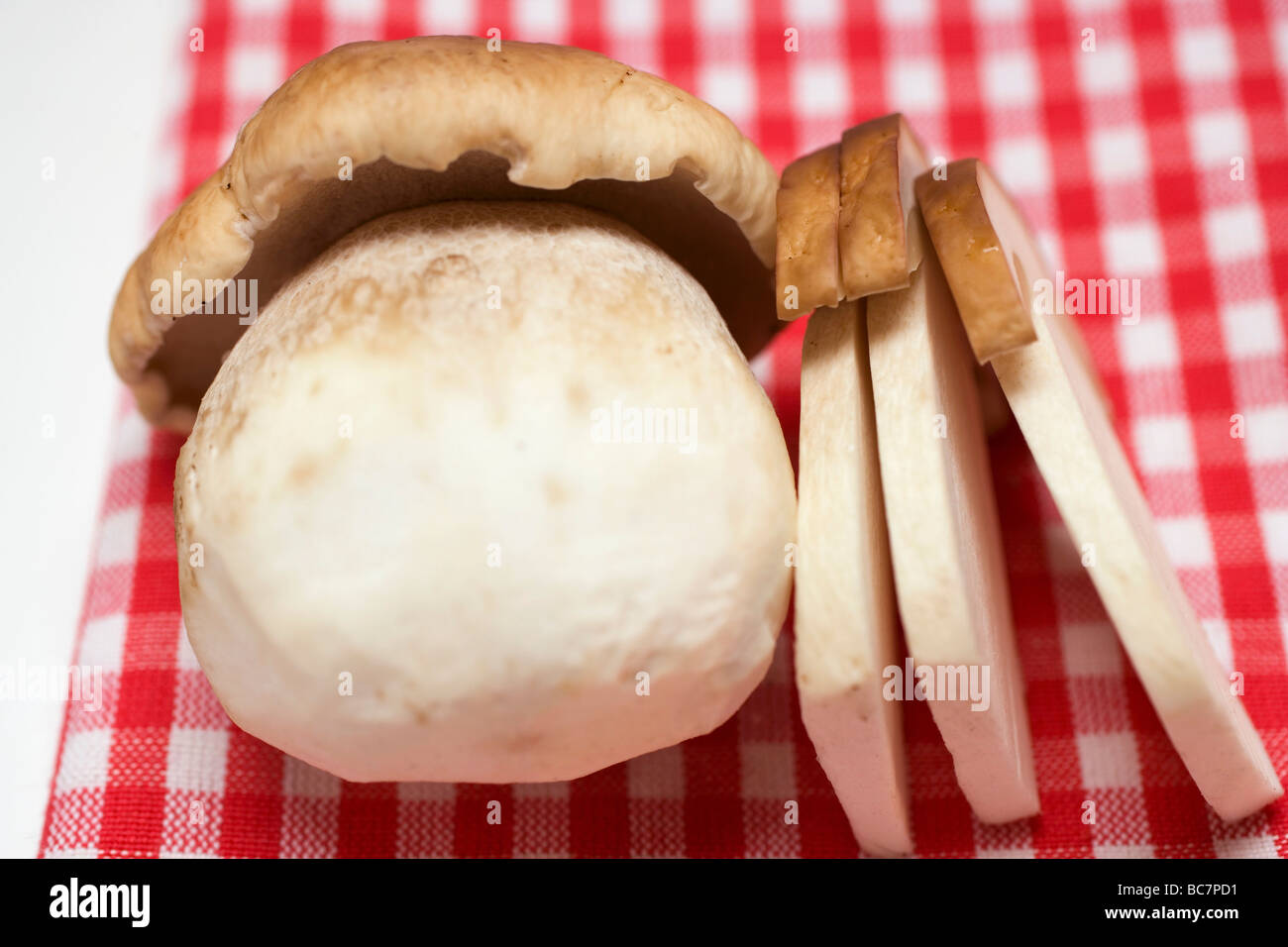 Whole cep and three slices of cep Stock Photo - Alamy