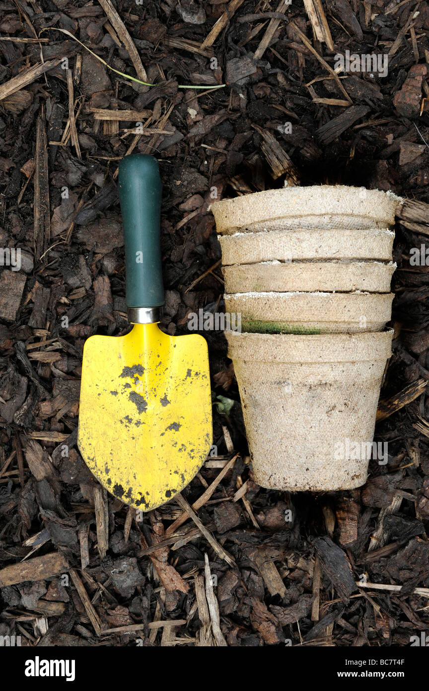 Compostable plant pots hi-res stock photography and images - Alamy
