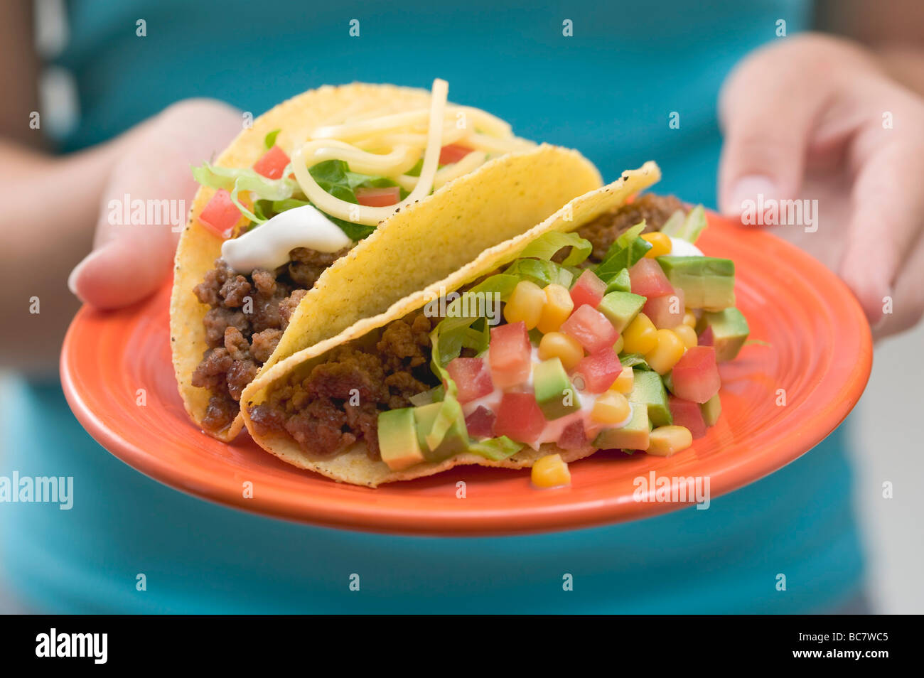 Woman holding a tortilla hi-res stock photography and images - Alamy