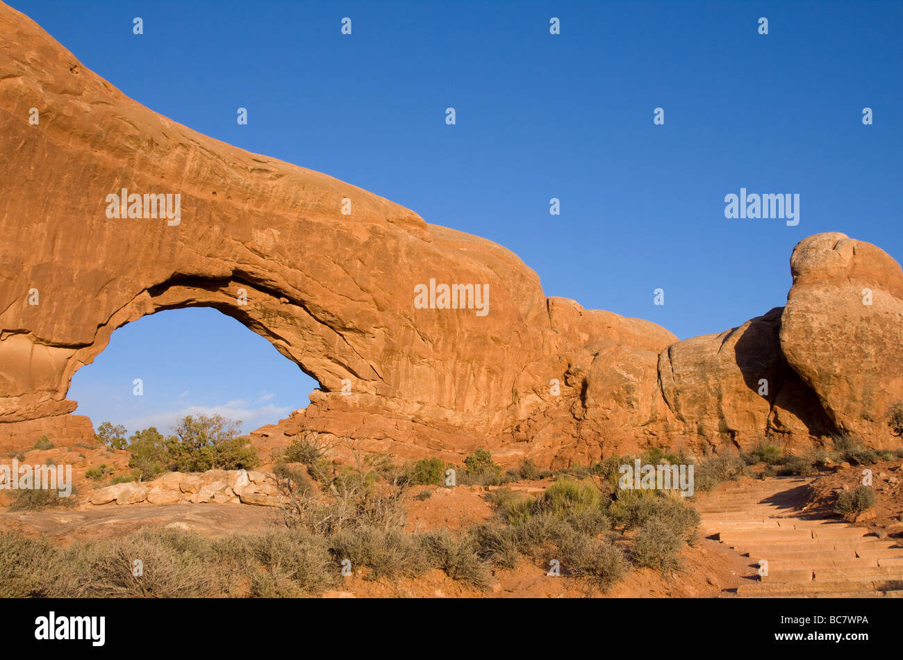 South Window, Windows Section, Arches National Park, Utah Stock Photo ...