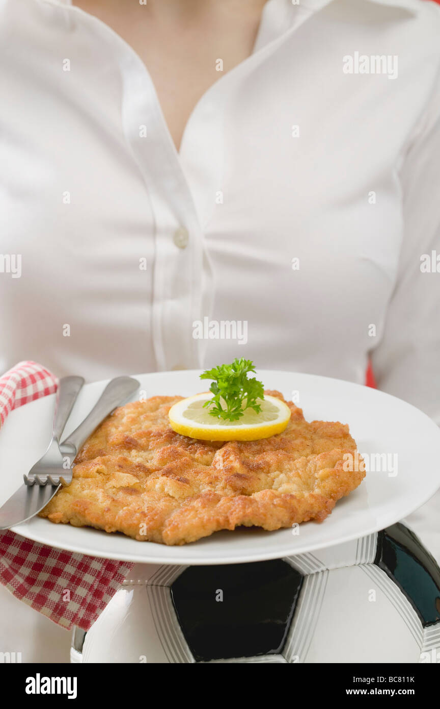 Wiener schnitzel woman hi-res stock photography and images - Alamy