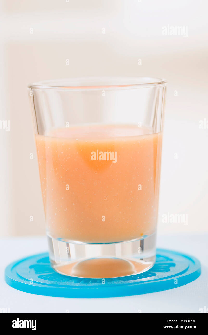 Fruit juice in glass Stock Photo - Alamy