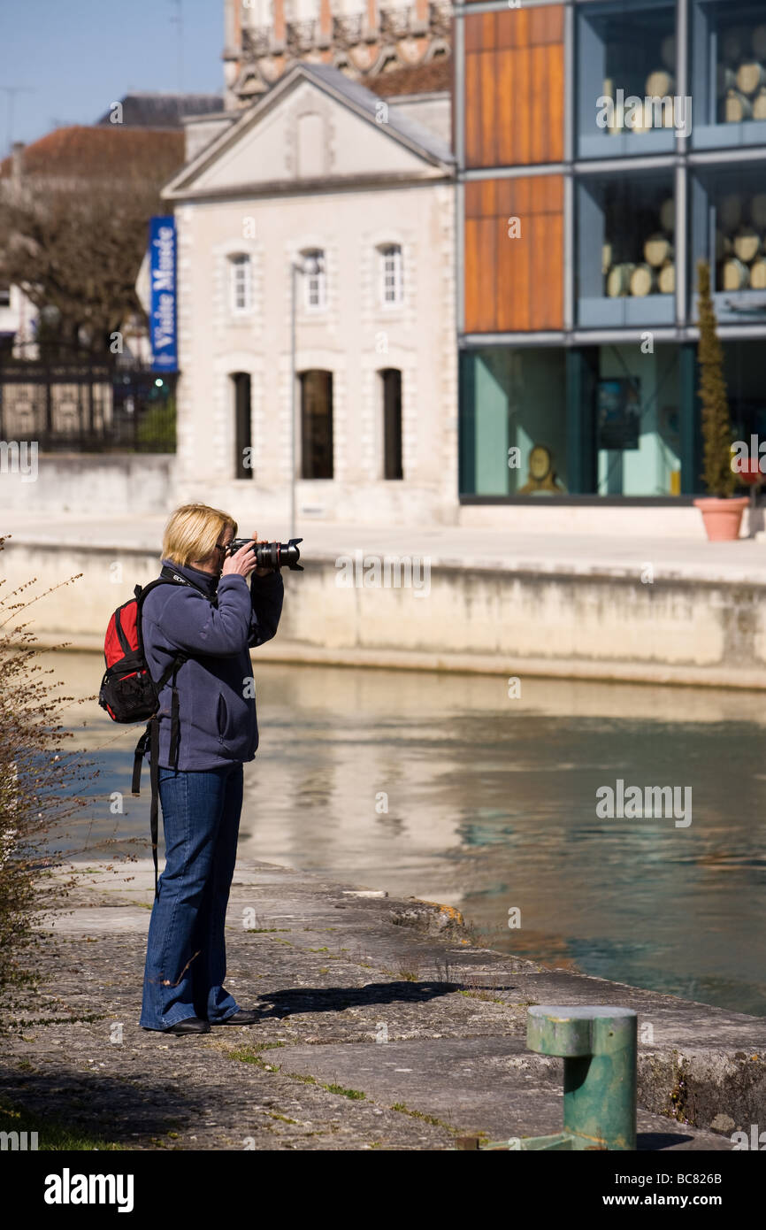 Tourist in Jarnac Poitou Charente France Stock Photo - Alamy