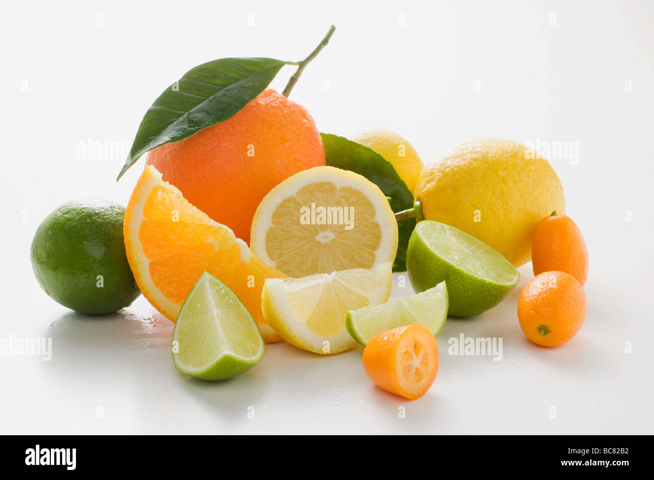 Assorted citrus fruit Stock Photo - Alamy