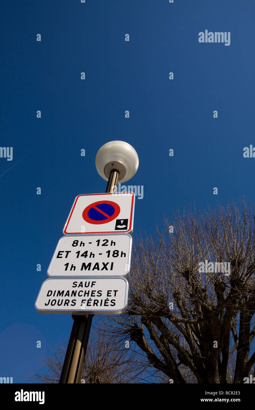 Road signs in french village hi-res stock photography and images - Alamy