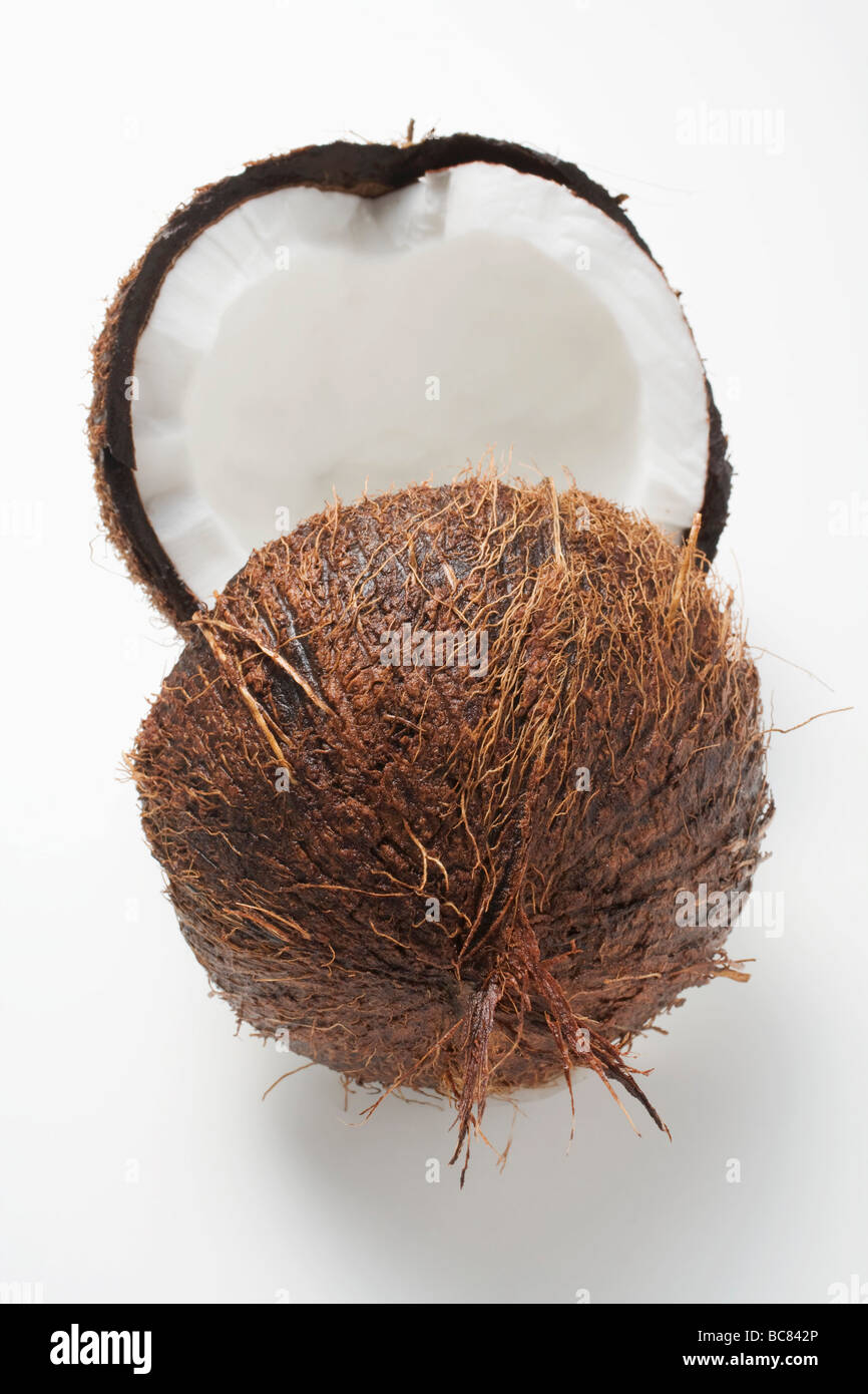 Coconut, halved Stock Photo - Alamy