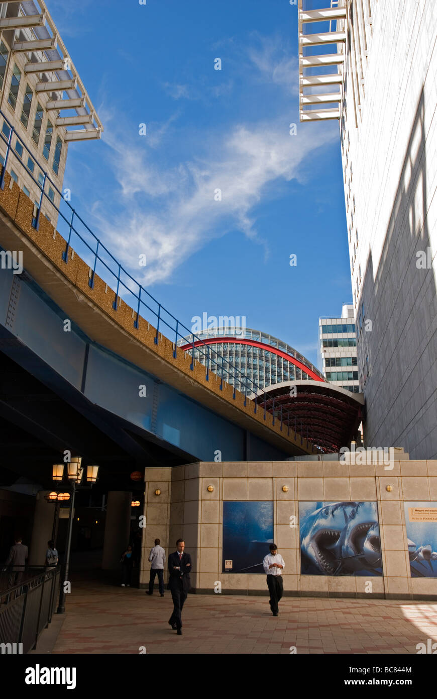 Canary Wharf DLR station, Dockland London England UK Stock Photo - Alamy
