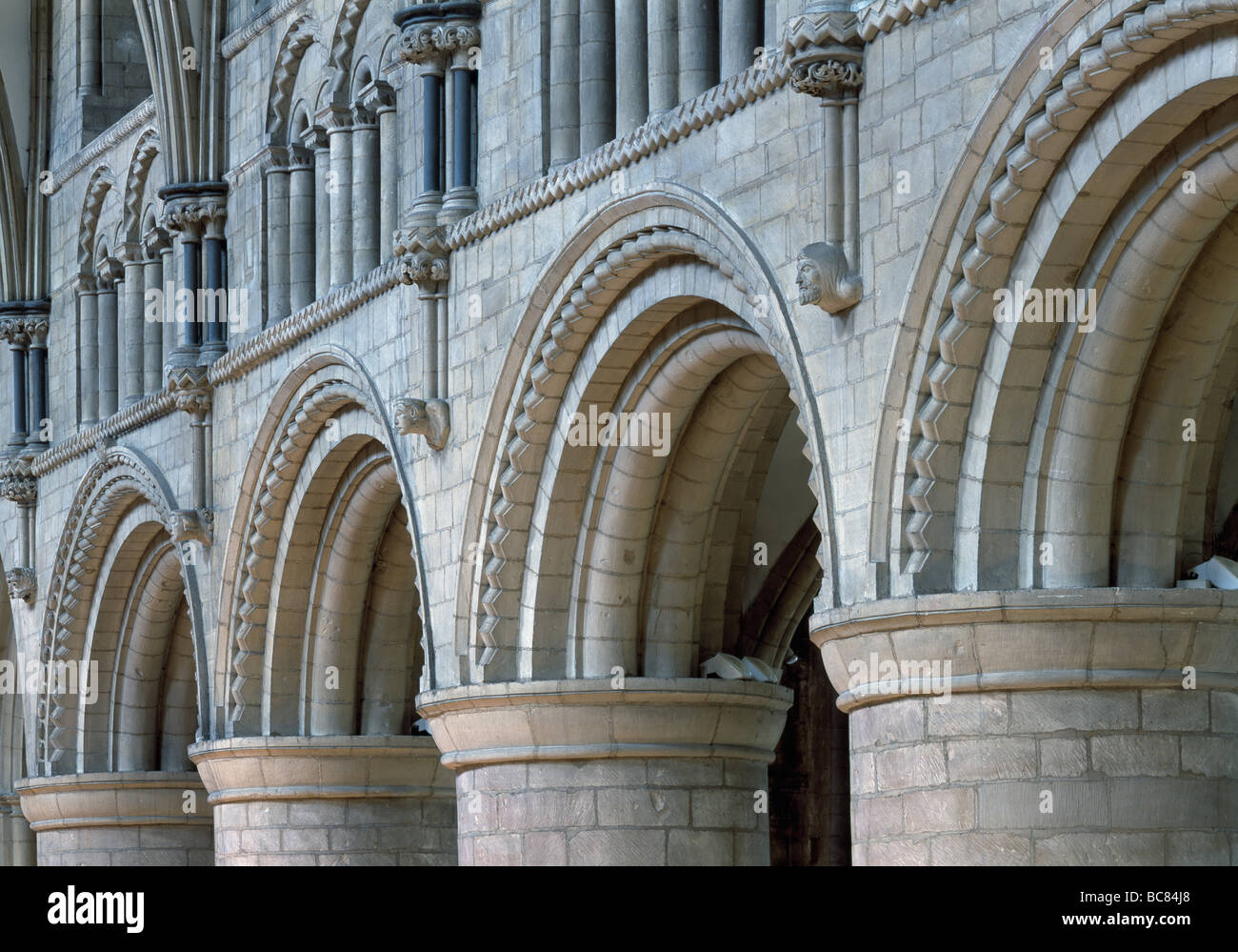 Gloucester Cathedral Nave Detail Stock Photo - Alamy