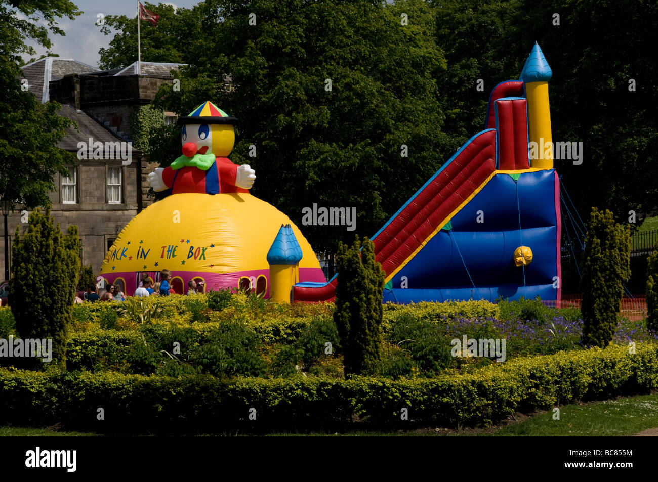 Children's inflatable bouncy castle/slide in Buxton Pavilion Gardens ...