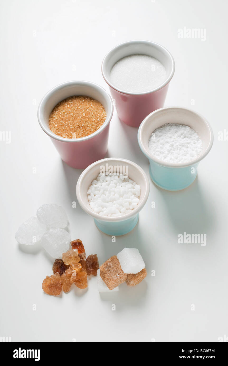 Various types of sugar Stock Photo - Alamy