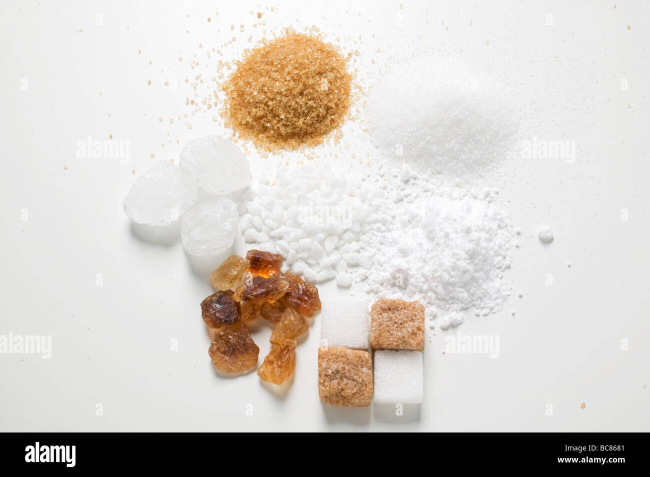 Various types of sugar Stock Photo - Alamy