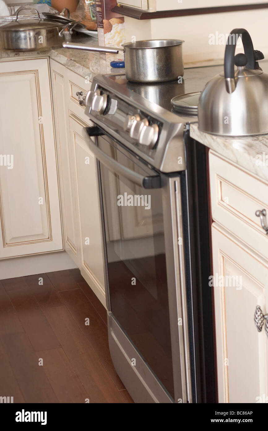 Kitchen with cooker (detail Stock Photo - Alamy