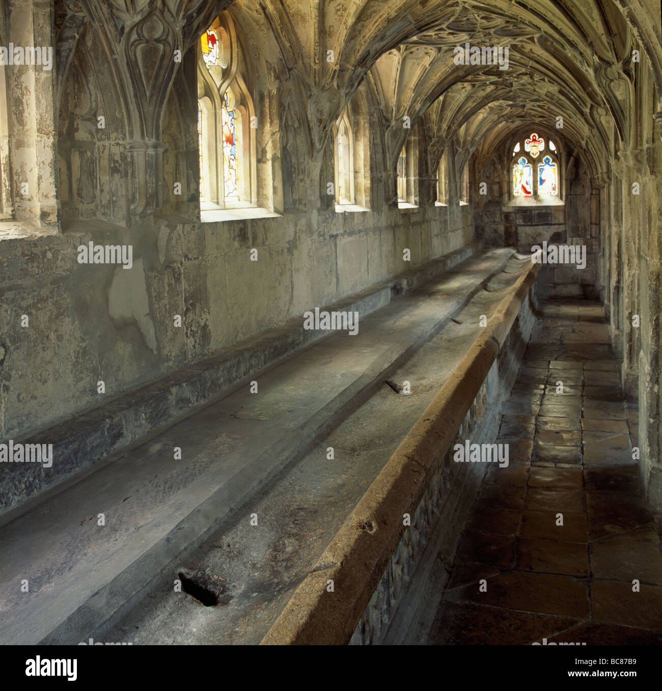 Gloucester Cathedral Cloisters North Walk Stock Photo - Alamy