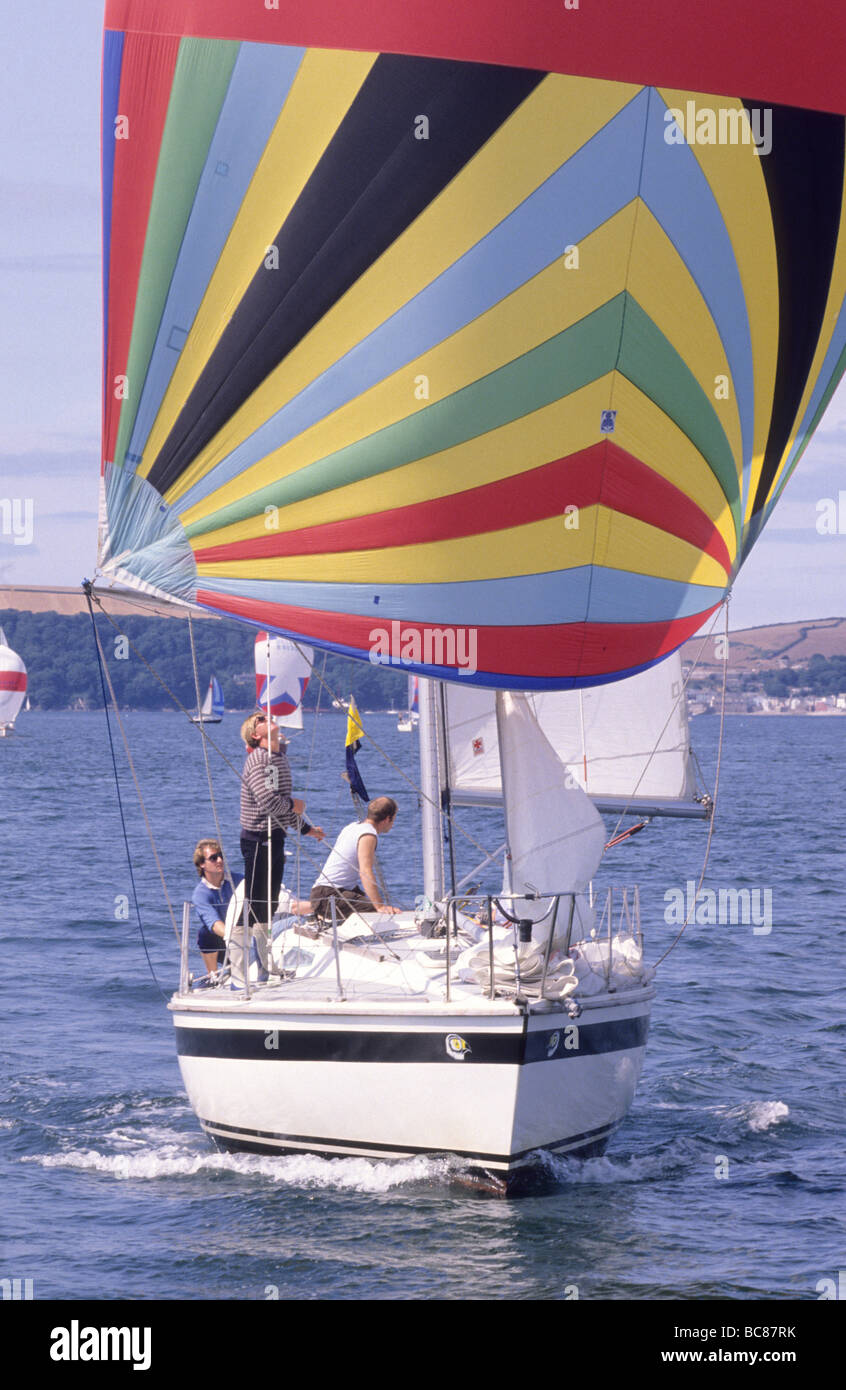 Sails sea boat hi-res stock photography and images - Alamy