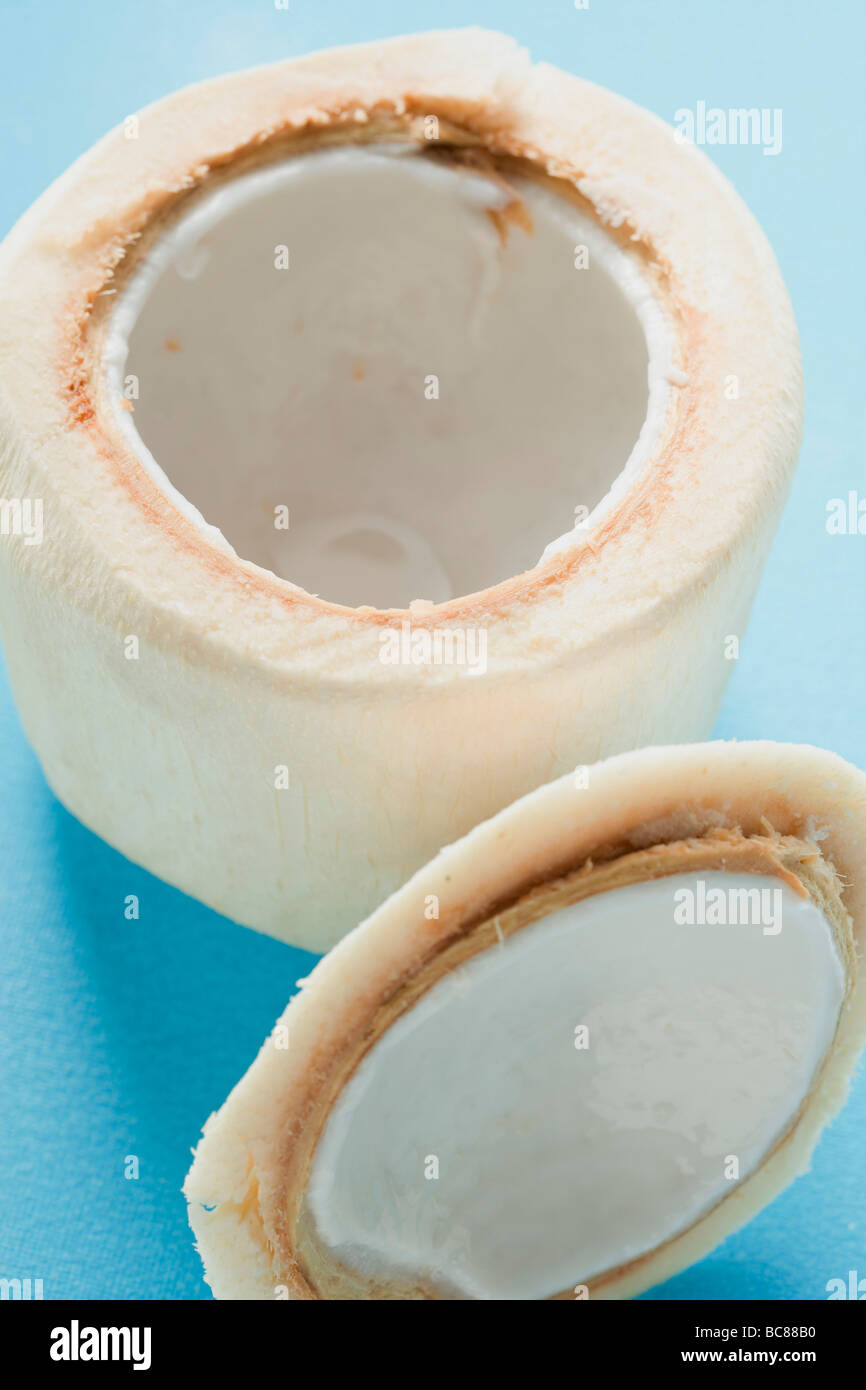 The flesh of a coconut Stock Photo - Alamy