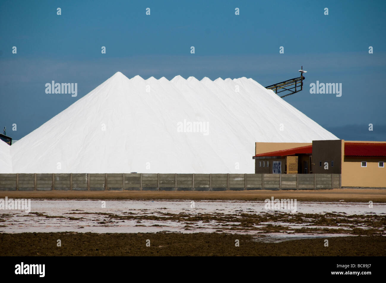 salt factory outside of Swakopmund in Namibia Stock Photo - Alamy