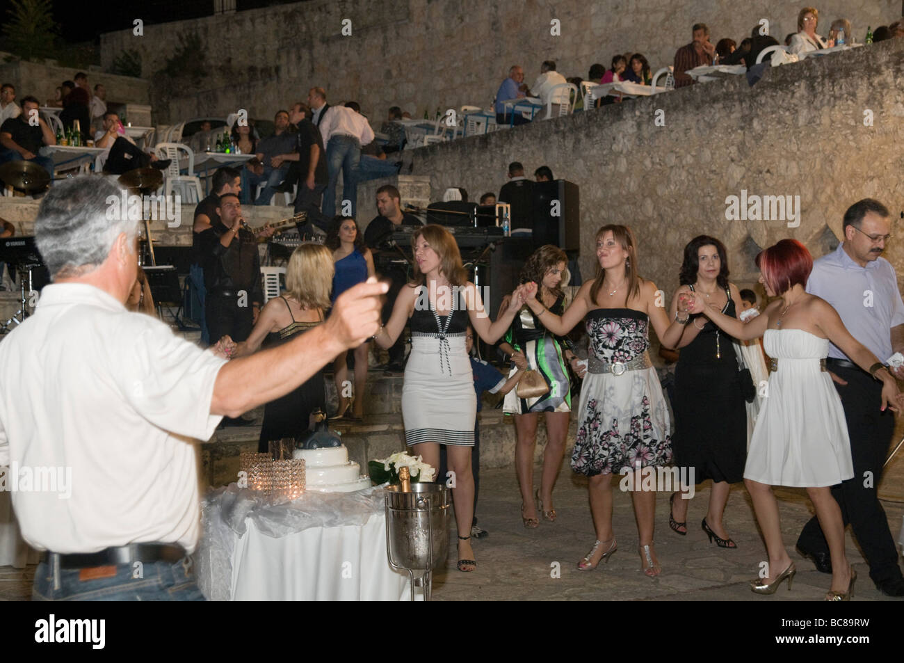 Cyprus Lysos A typical Cypriot Greek wedding in the town square Stock ...
