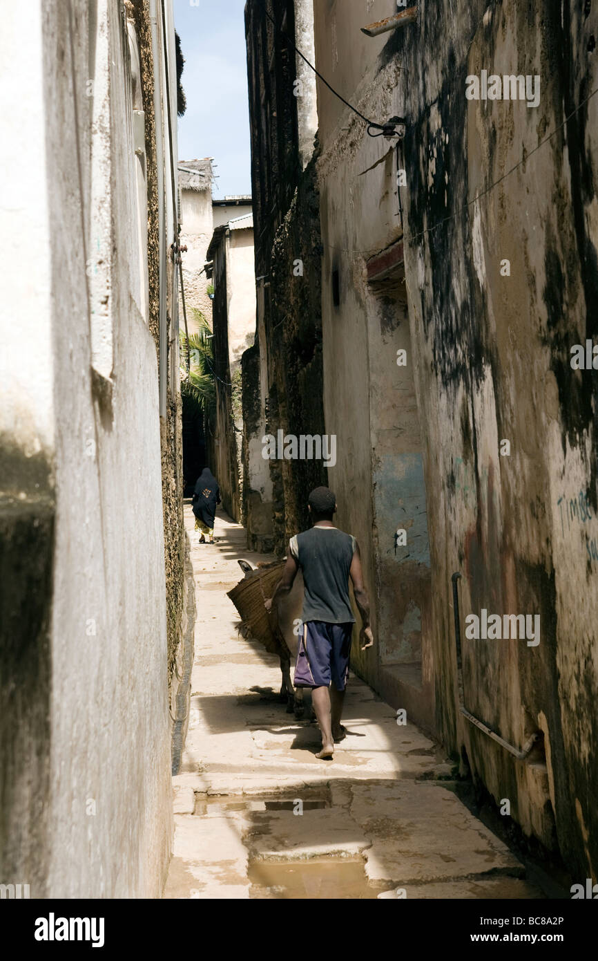 Street Scene Lamu Town - Lamu Island, Kenya Stock Photo - Alamy