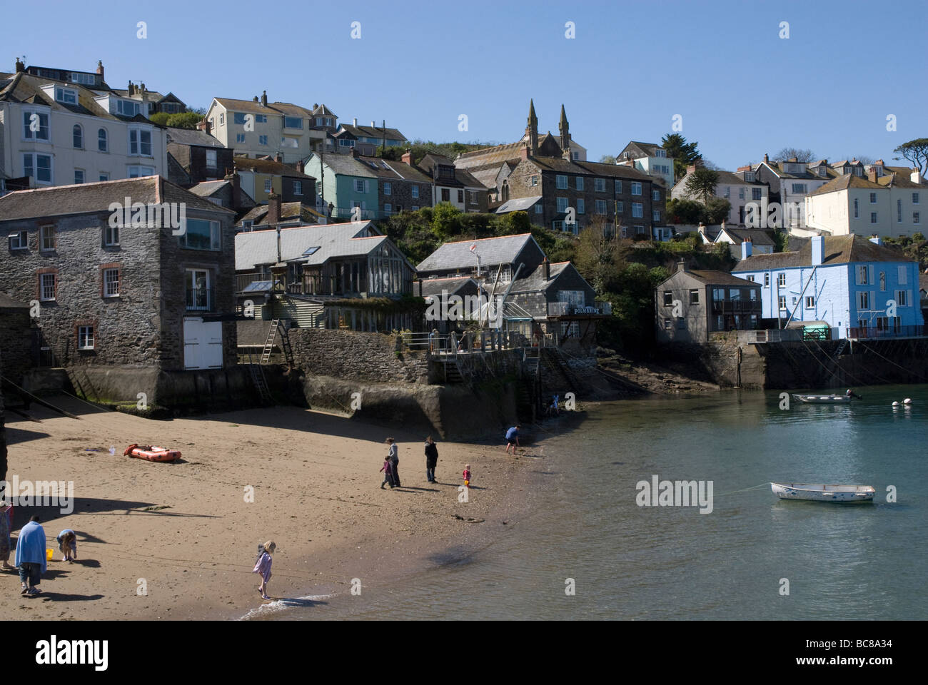 The village of Polruan, Cornwall UK Stock Photo - Alamy