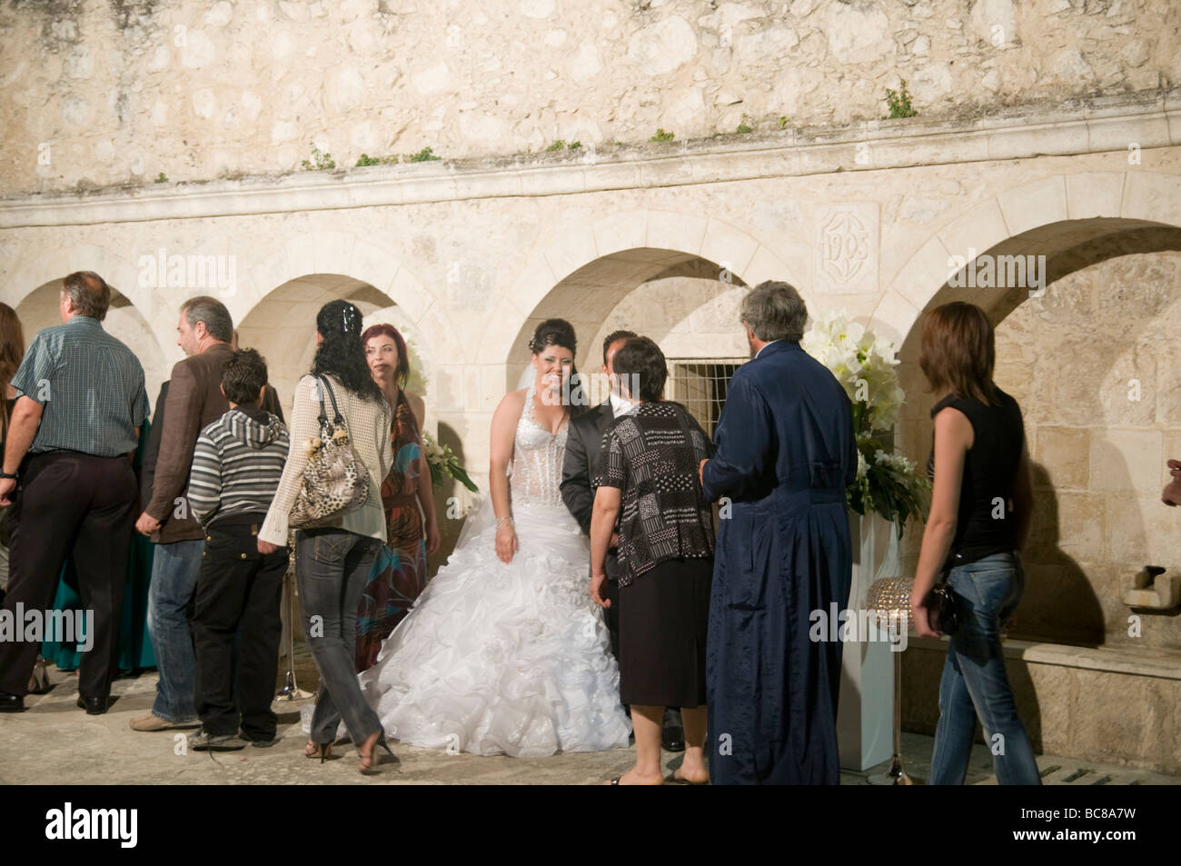 Cyprus Lysos A typical Cypriot Greek wedding in the town square Stock ...