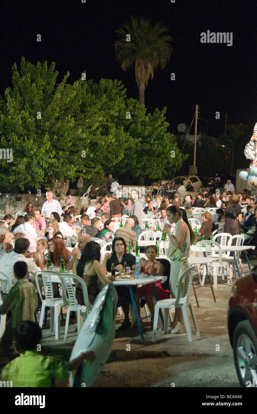 Cyprus Lysos A typical Cypriot Greek wedding in the town square Stock ...