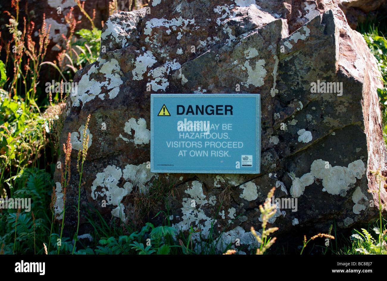 Use of the path at your own risk hi-res stock photography and images ...