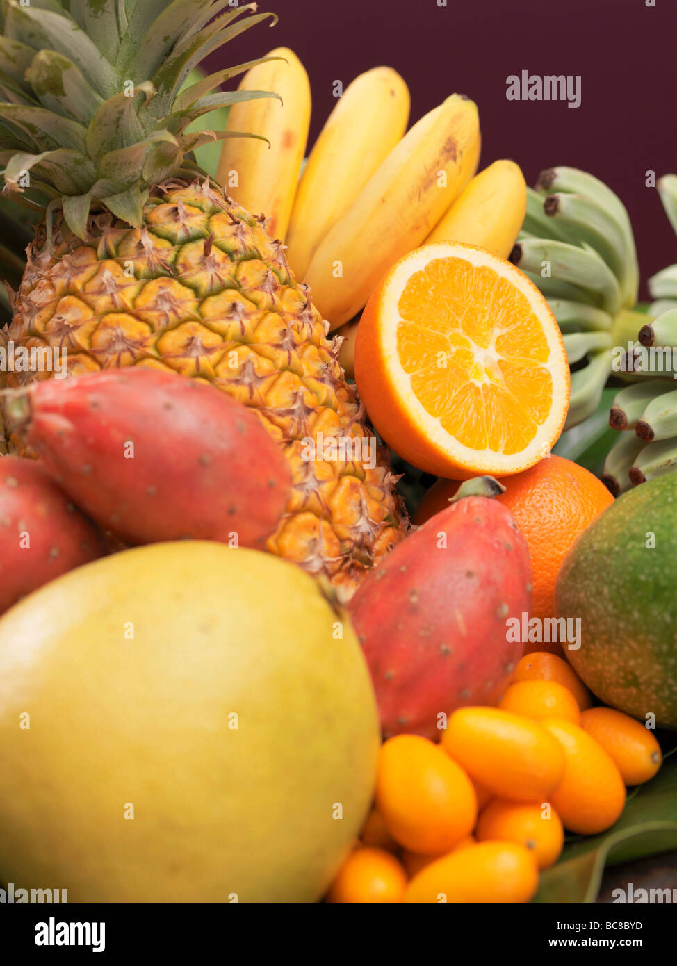 Exotic fruit still life (detail Stock Photo - Alamy