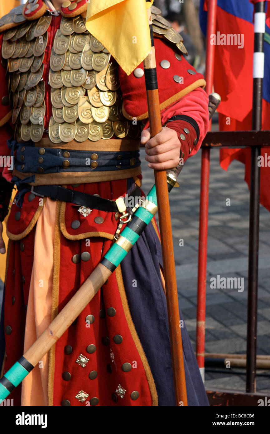front of a Korean warrior Stock Photo - Alamy