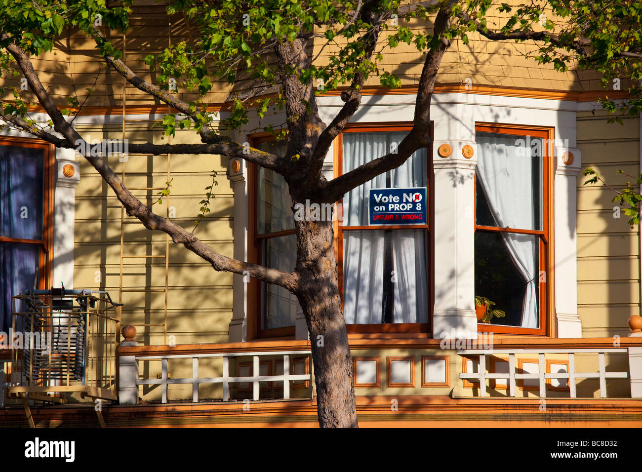 Vote No on Prop 8 in San Francisco California Stock Photo - Alamy