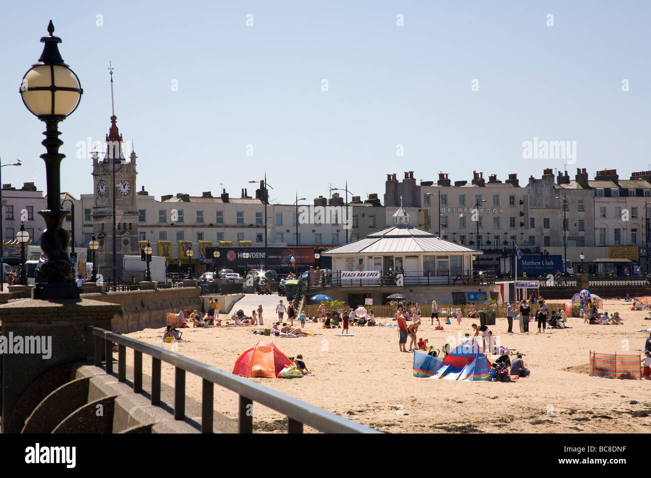 Promenade and beach, Margate Kent UK Stock Photo - Alamy