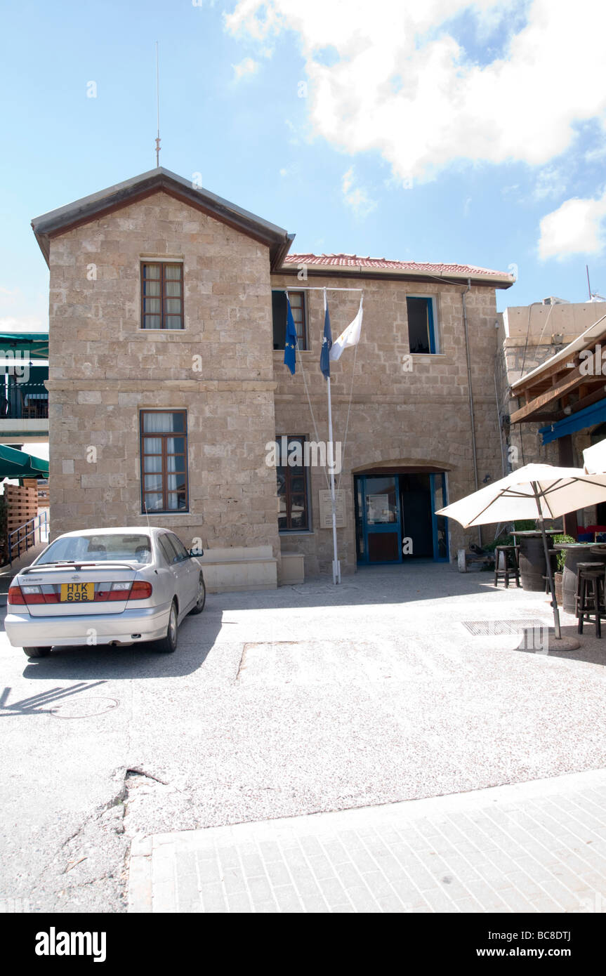 Cyprus Paphos The custom house in the harbour Stock Photo - Alamy