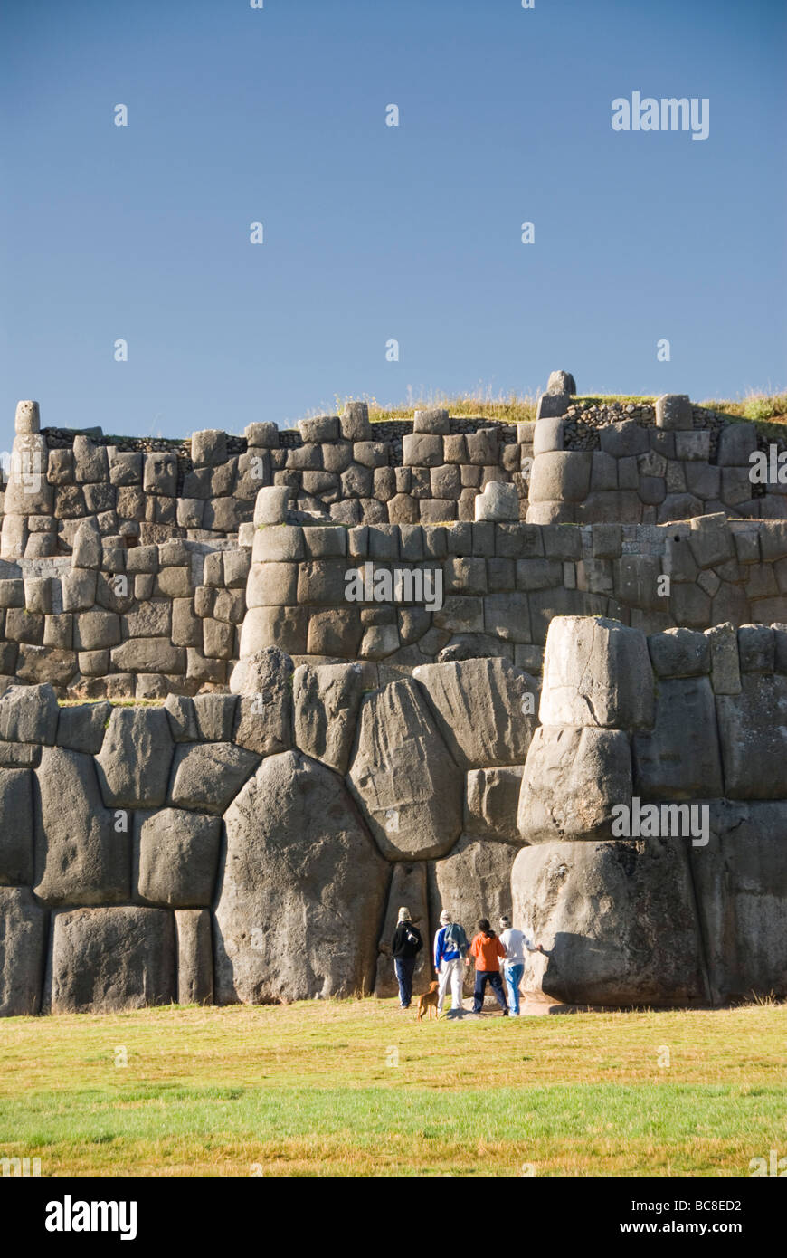 Peru, Sacsayhuaman, near Cuzco, Inca fortification Stock Photo - Alamy