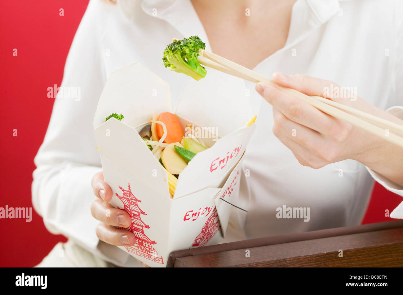 Eating out of the container hi-res stock photography and images - Alamy
