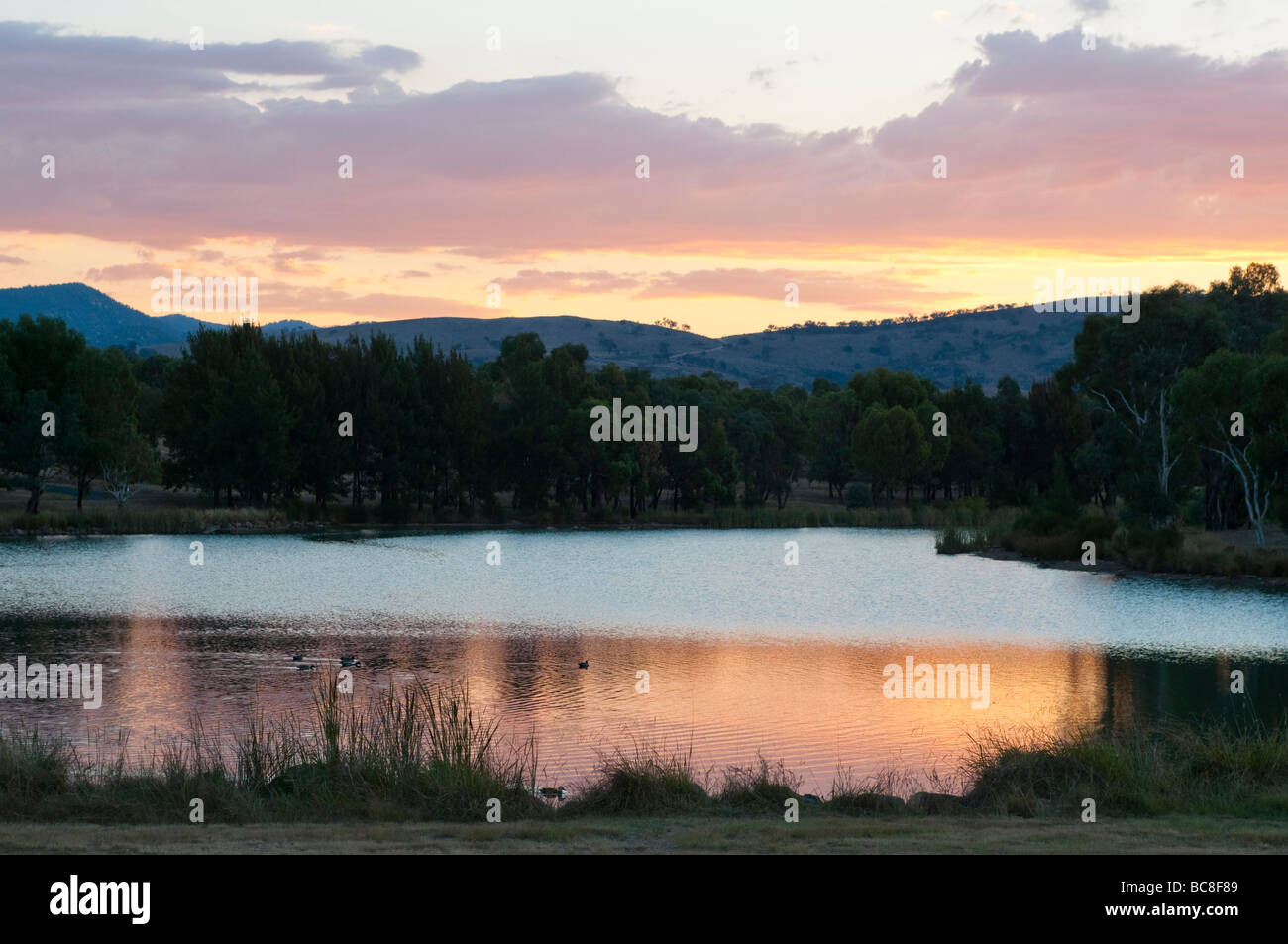 Australian lake sunset hi-res stock photography and images - Alamy