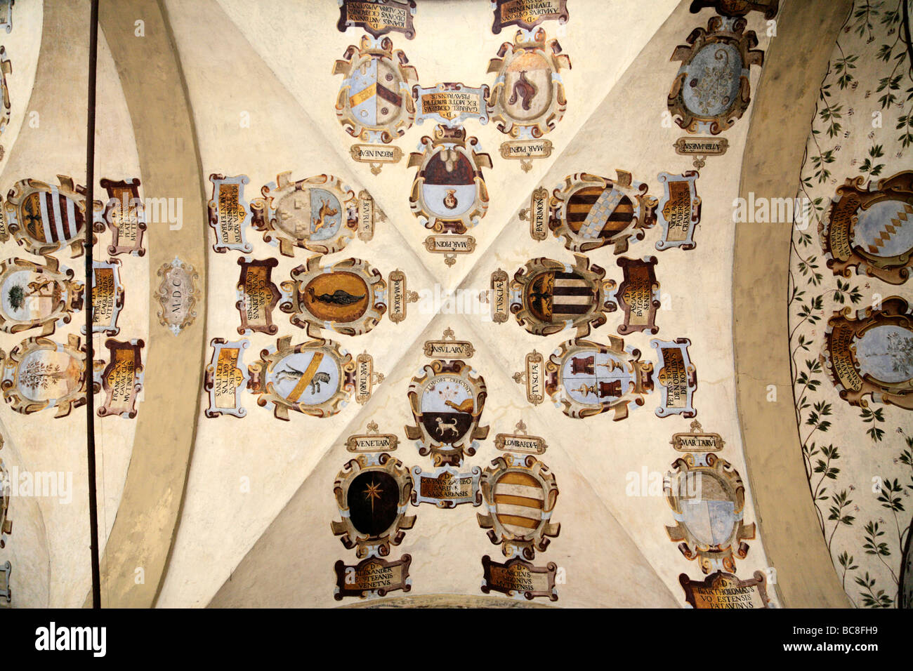 painted ceilings within the city library which was once a university ...