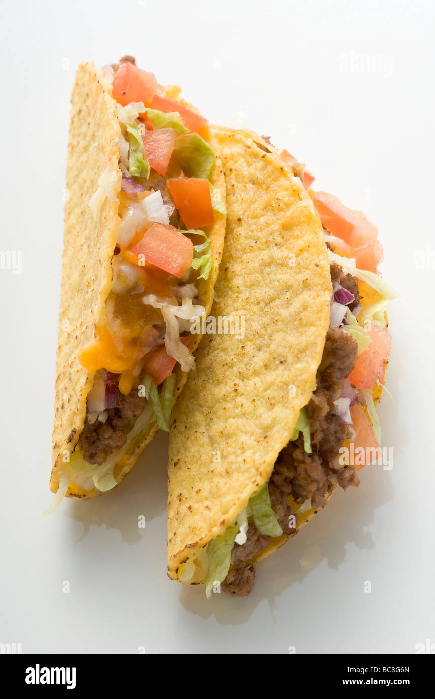 Two mince tacos Stock Photo - Alamy