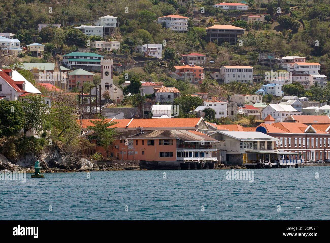 View of Water Side Buildings and the Town from the Harbour, Saint ...