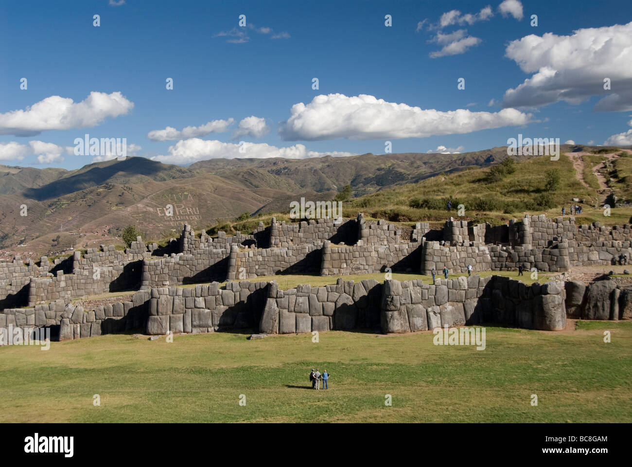 Peru, Sacsayhuaman, near Cuzco, Inca fortification Stock Photo - Alamy