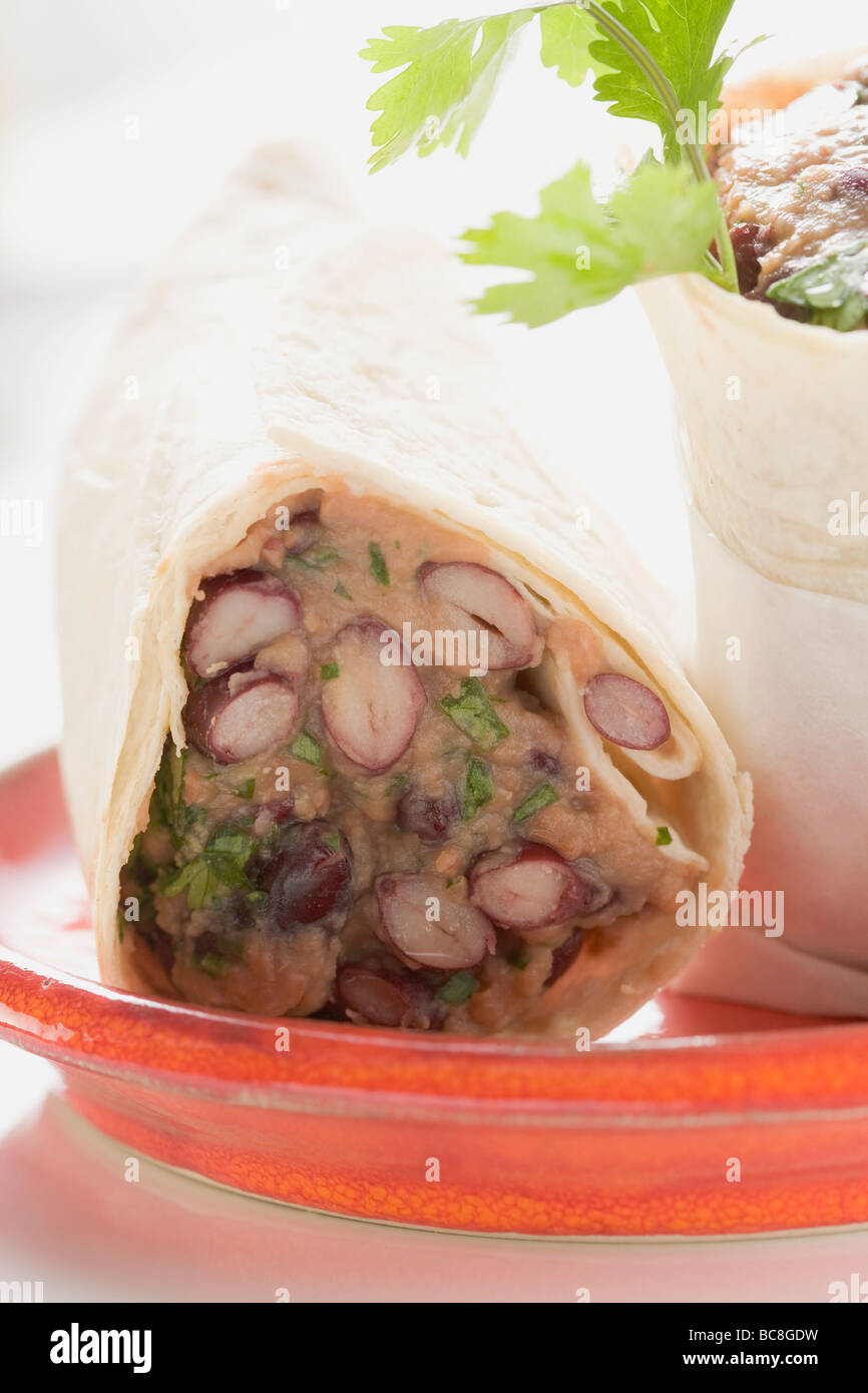 Bean burritos Stock Photo - Alamy