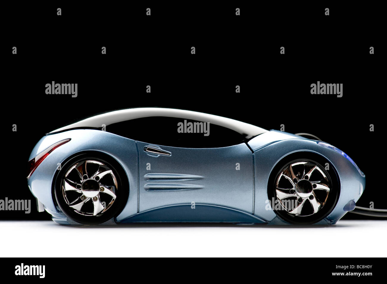 object on white and black Computer mouse car Stock Photo - Alamy