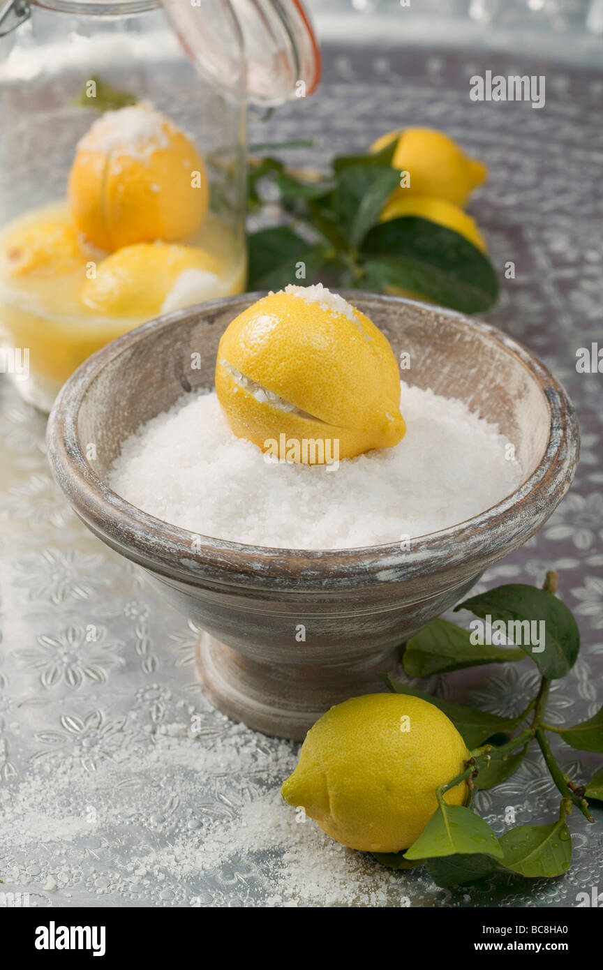 Salted lemons Stock Photo - Alamy