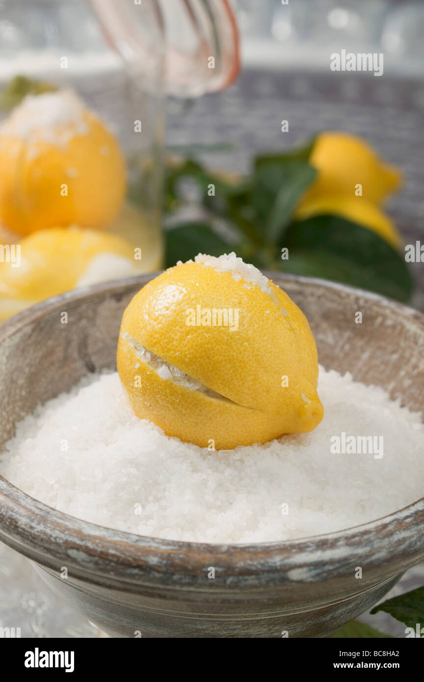 Salted lemons Stock Photo - Alamy